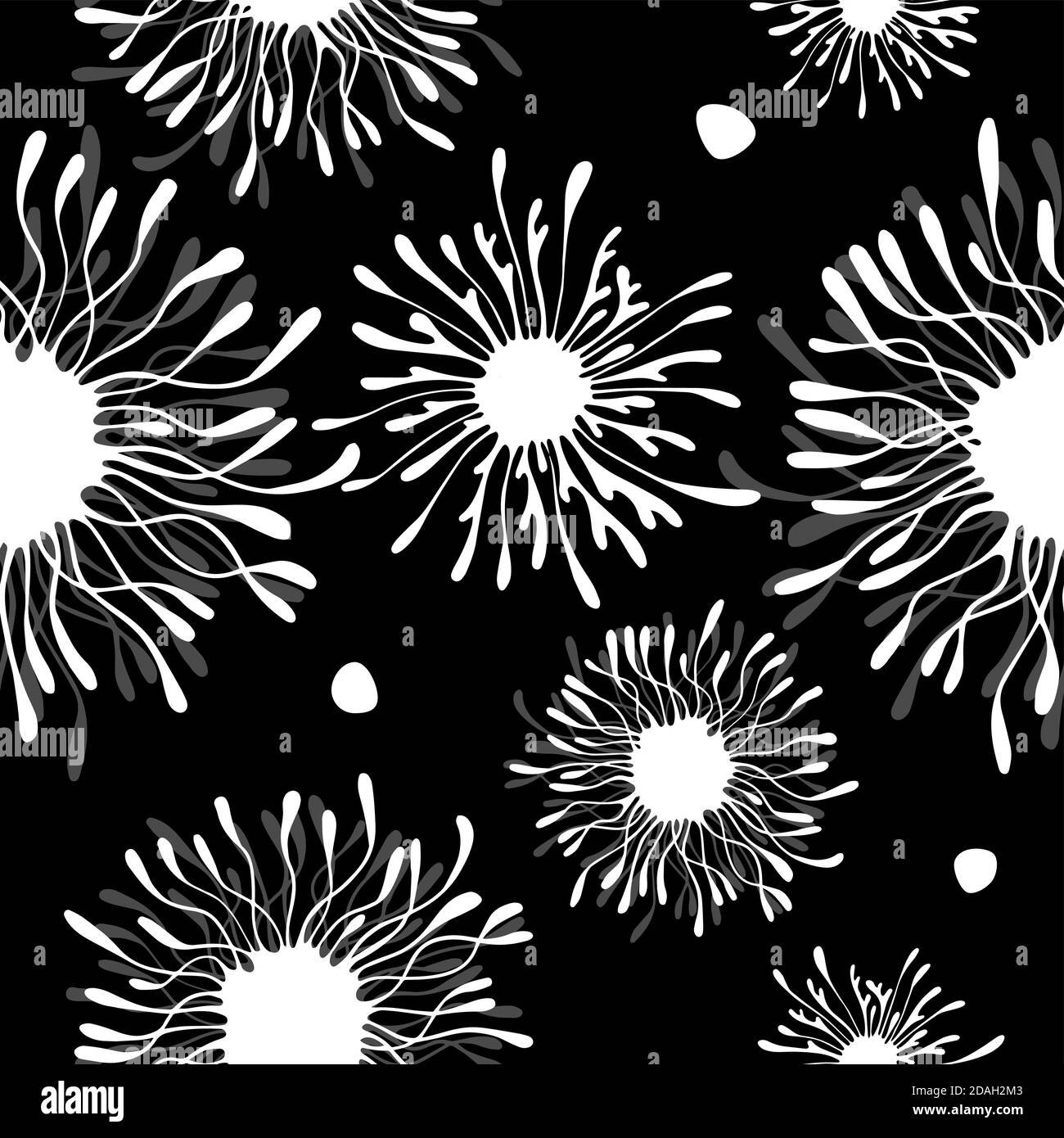 Monochrome abstract seamless pattern. Vector illustration Stock Vector ...