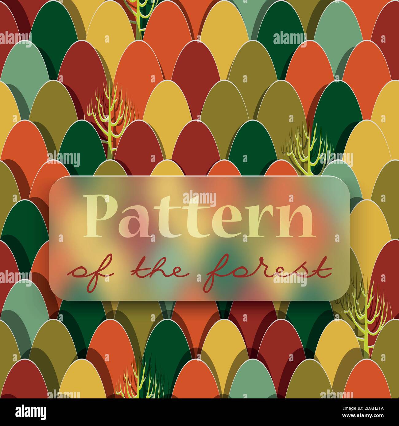 Forest trees autumn colors Stock Vector Images - Alamy