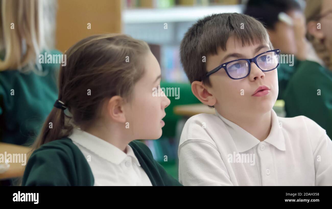 Kids Class Talking High Resolution Stock Photography and Images - Alamy