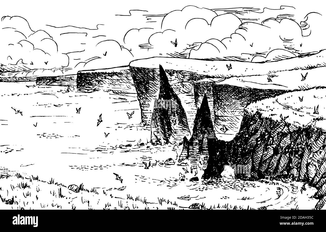 Crag outline Cut Out Stock Images & Pictures - Alamy