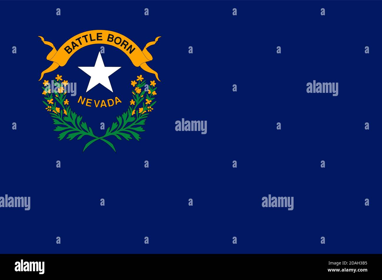 Flag american state nevada united Stock Vector Images - Alamy