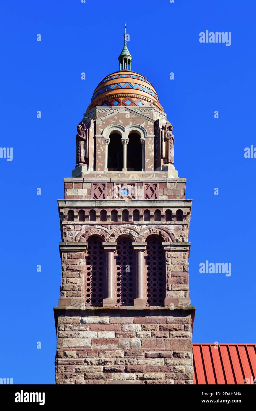 Marquette, Michigan, USA. One of the distinctive domes that define St ...