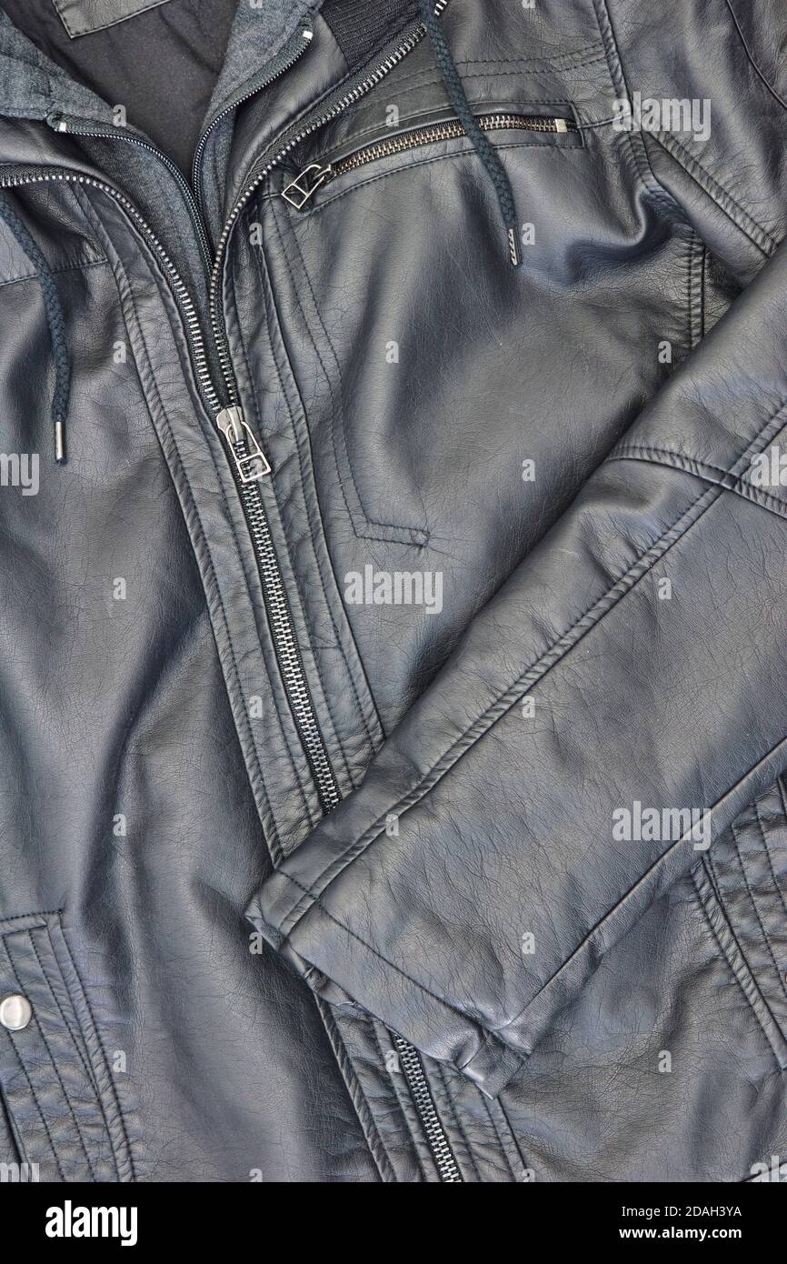 A studio photo of a leather jacket Stock Photo - Alamy