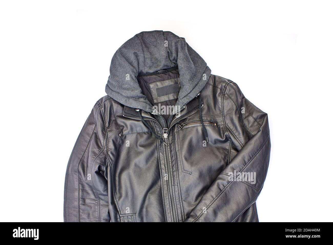 A studio photo of a leather jacket Stock Photo - Alamy