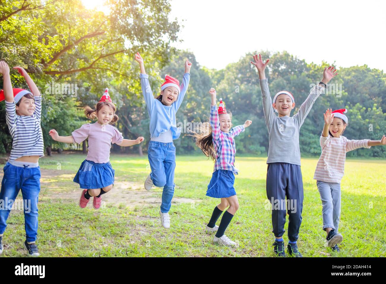 Happy children winter party hi-res stock photography and images - Alamy