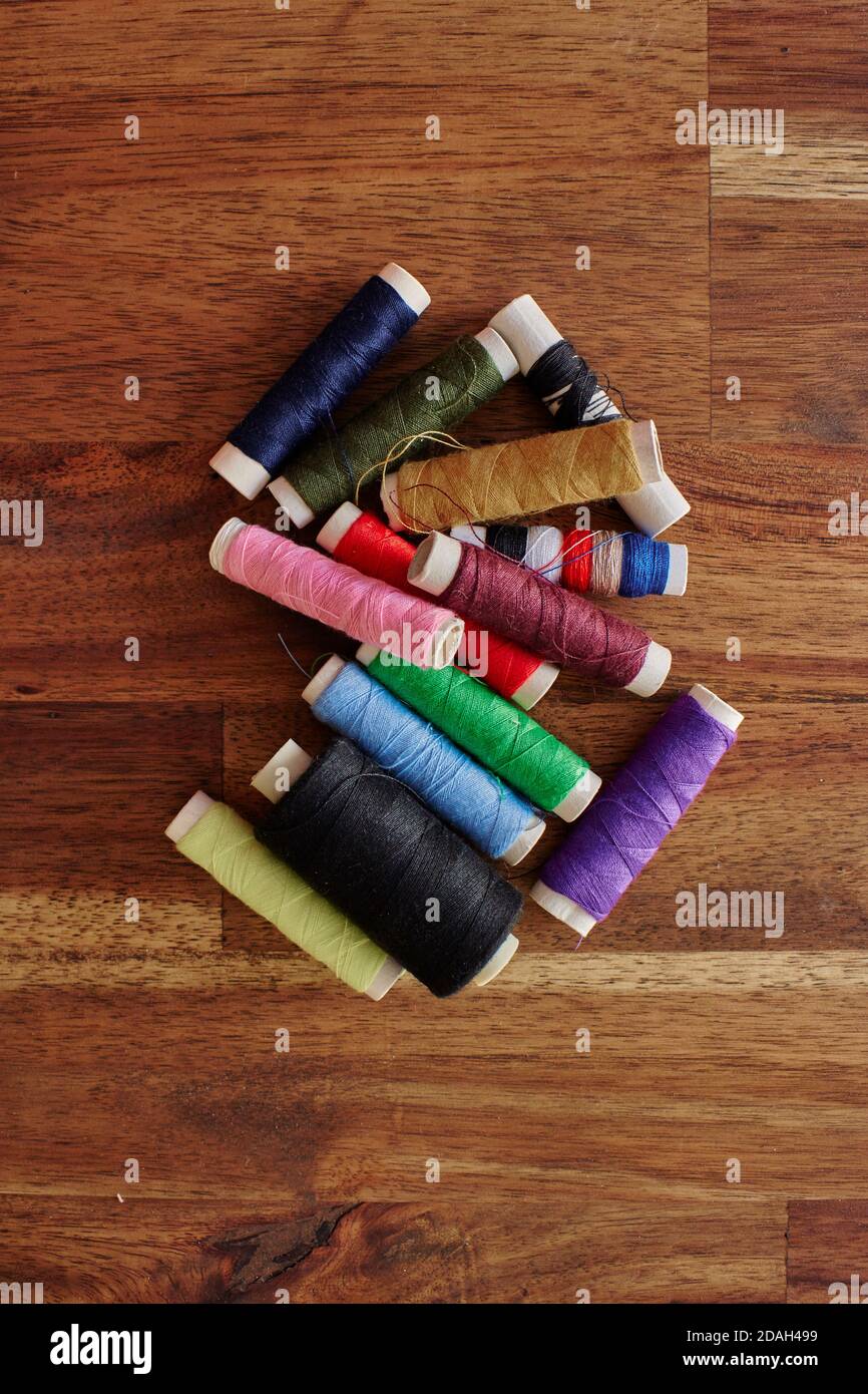 A studio photo of sewing items Stock Photo - Alamy