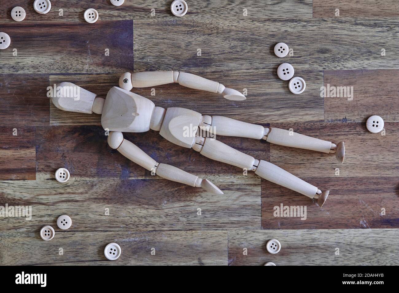 A studio photo of a wooden toy mannequin Stock Photo - Alamy