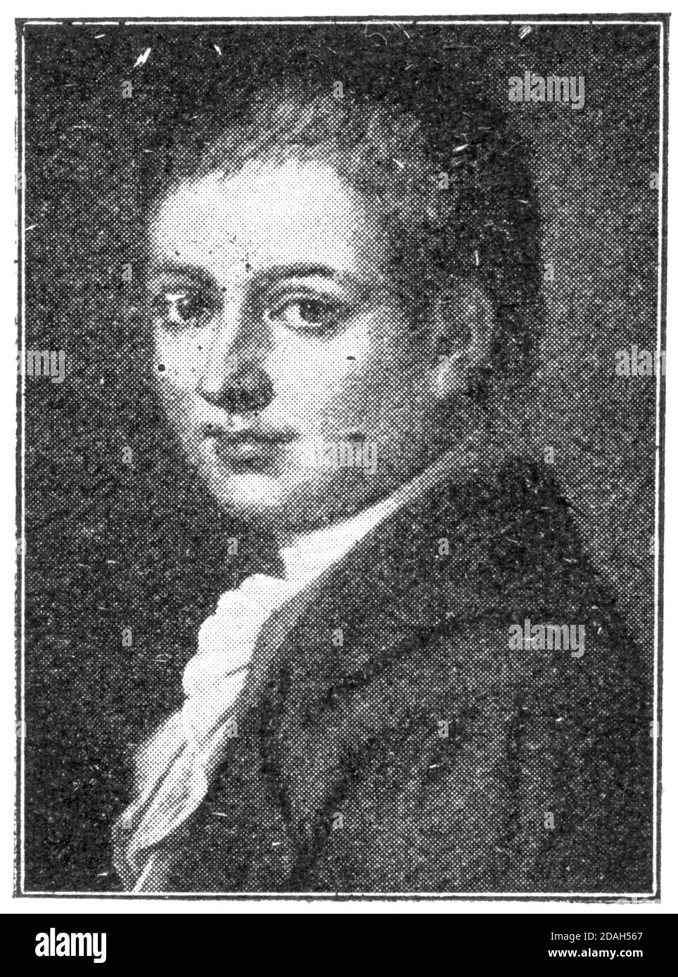 Portrait of Heinrich von Kleist - a German poet, dramatist, novelist ...
