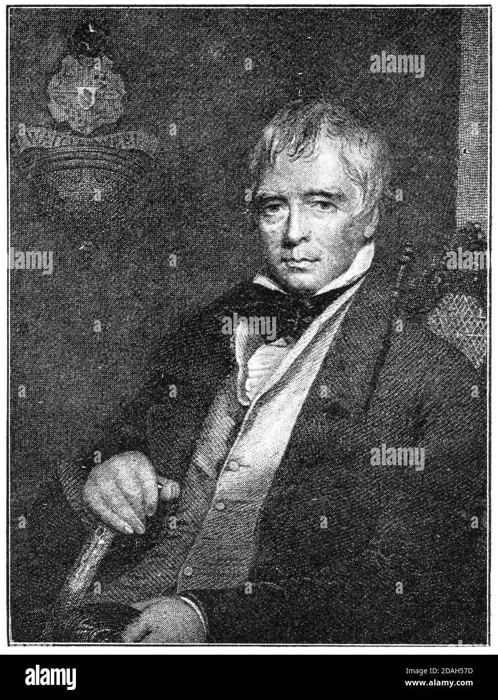 Portrait of Walter Scott - a Scottish historical novelist, poet ...
