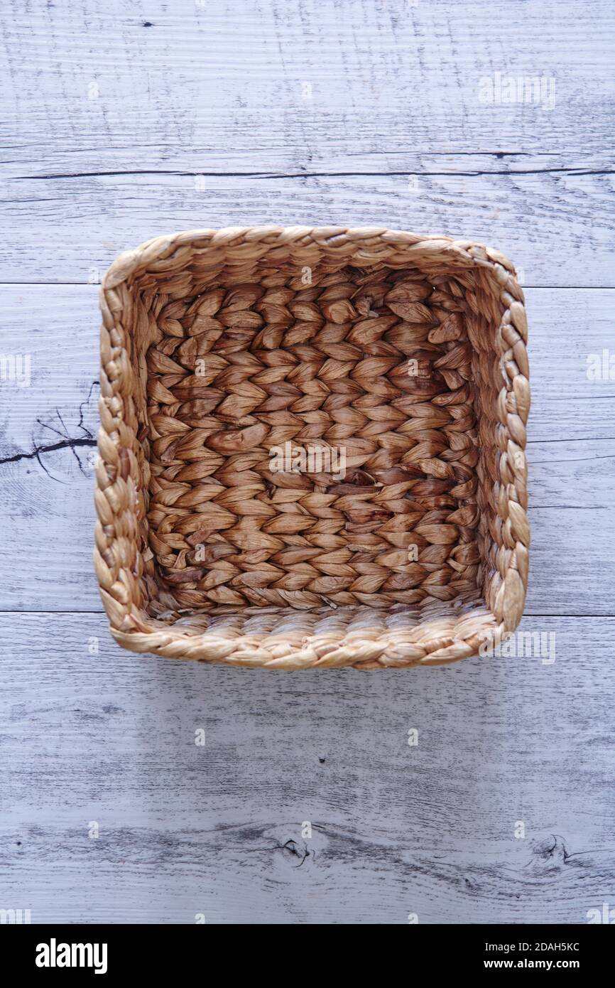 A studio photo of a wicker basket Stock Photo - Alamy