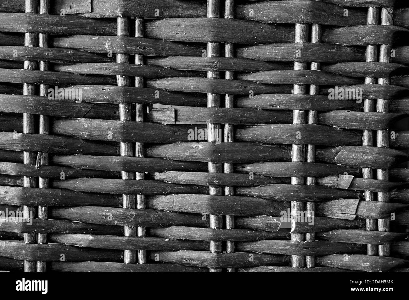 Wicker basket isolated Black and White Stock Photos & Images - Alamy