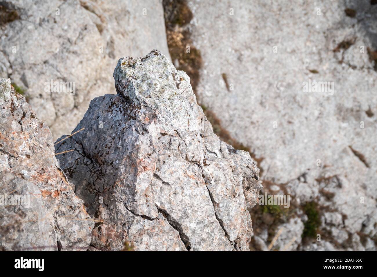 Textured stone background. Limestone rock close-up, stone texture ...