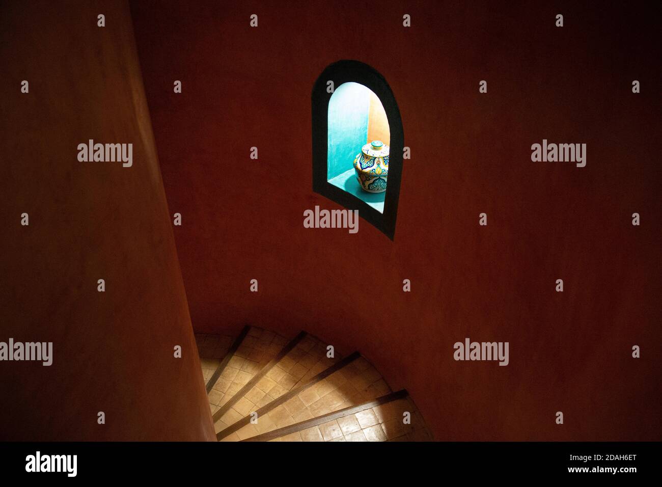 Typical Spanish architecture decorated in traditional Andalusian style ...