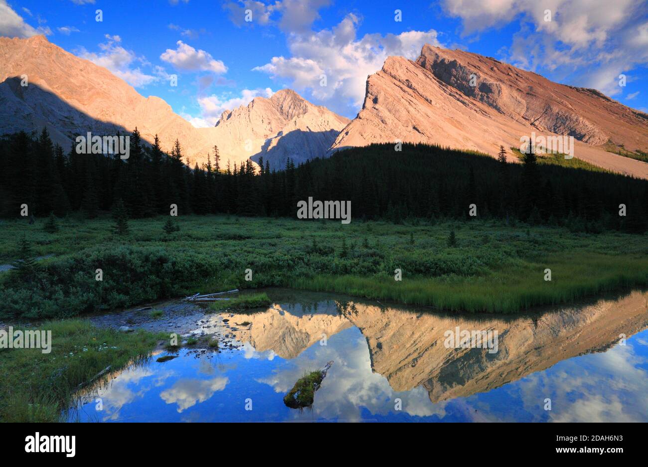 Elbow Lake scenery Stock Photo - Alamy