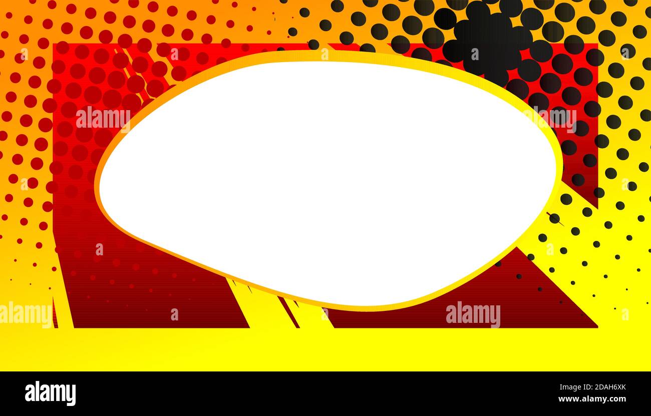 Cartoon design colored background with blank copy space. Vector comic ...