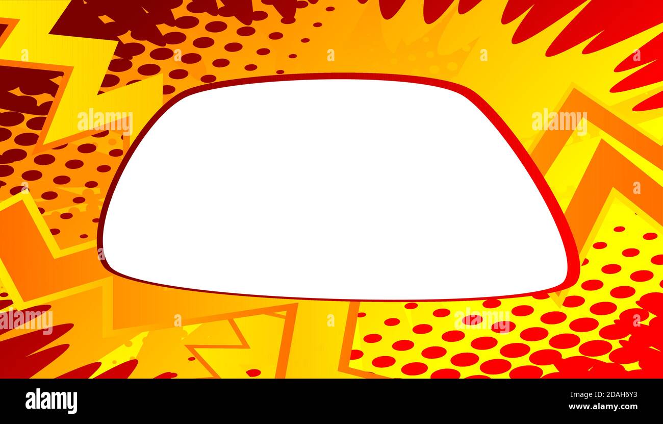 Cartoon design colored background with blank copy space. Vector comic ...