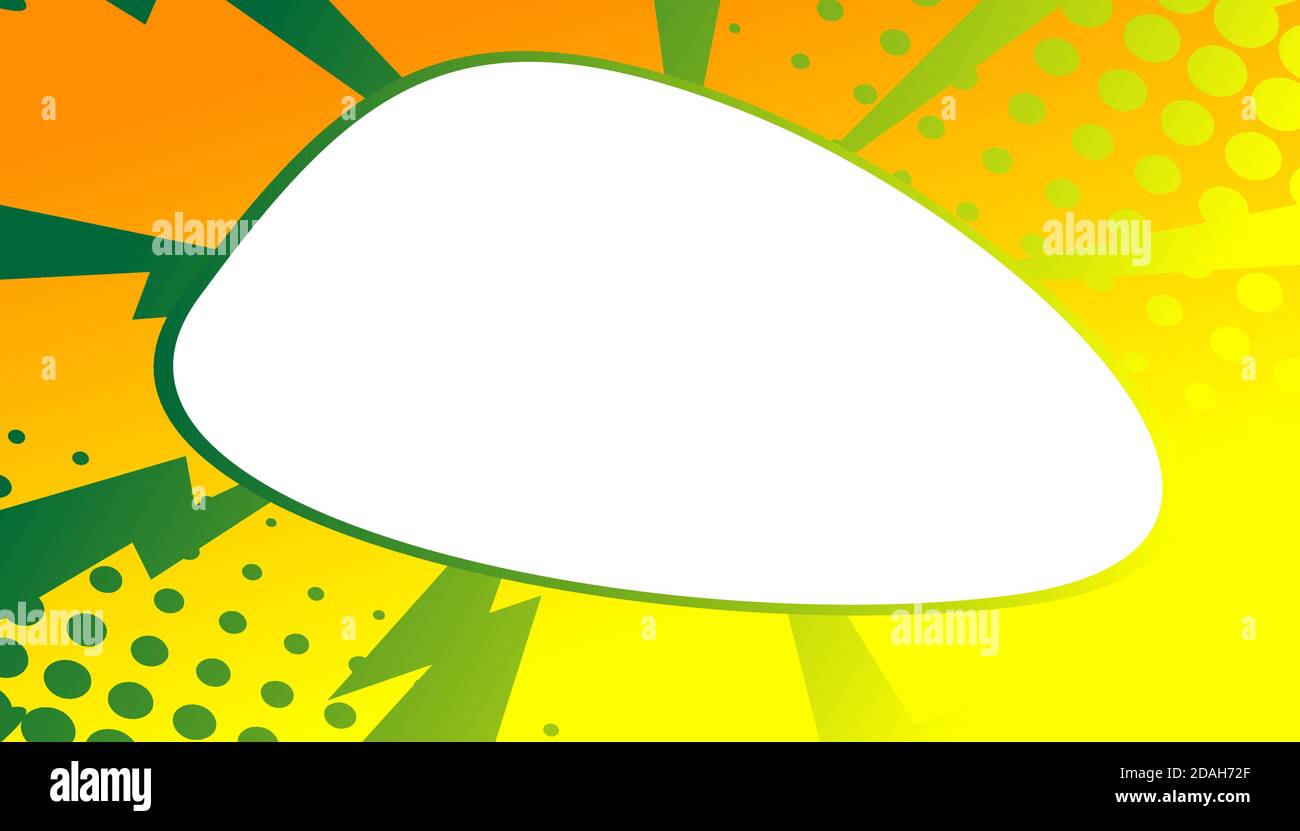 Cartoon design colored background with blank copy space. Vector comic ...