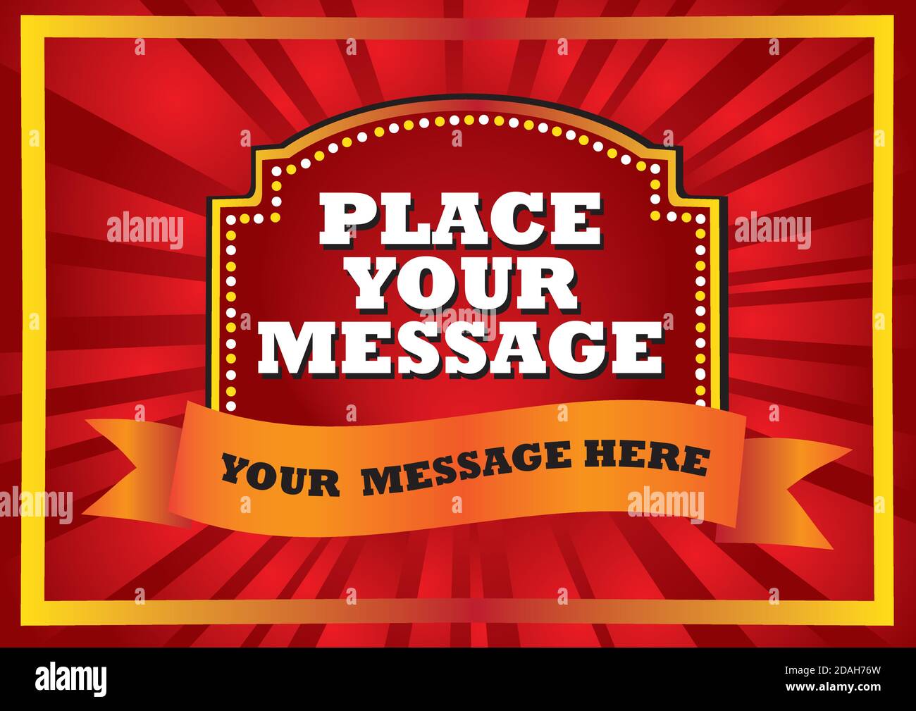 Colourful placard Stock Vector Images - Alamy