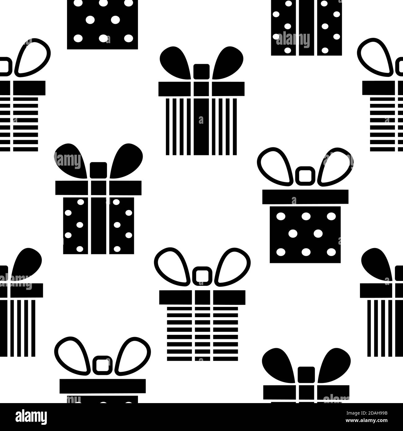 Birthday Wrapping Paper Black And White