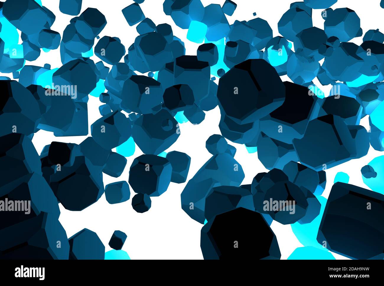 Abstract background from flying cubes Stock Photo - Alamy