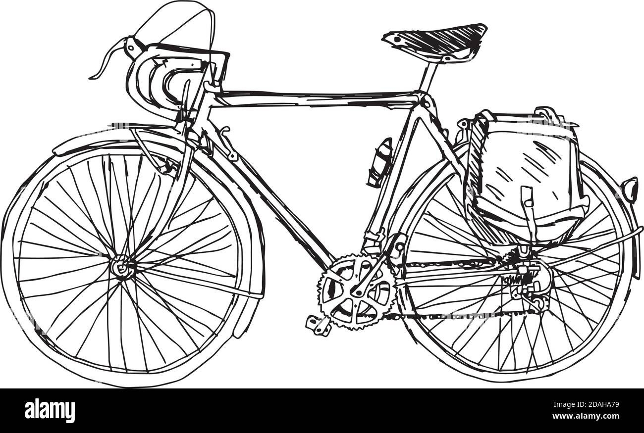 Free standing bicycle Stock Vector Images - Alamy