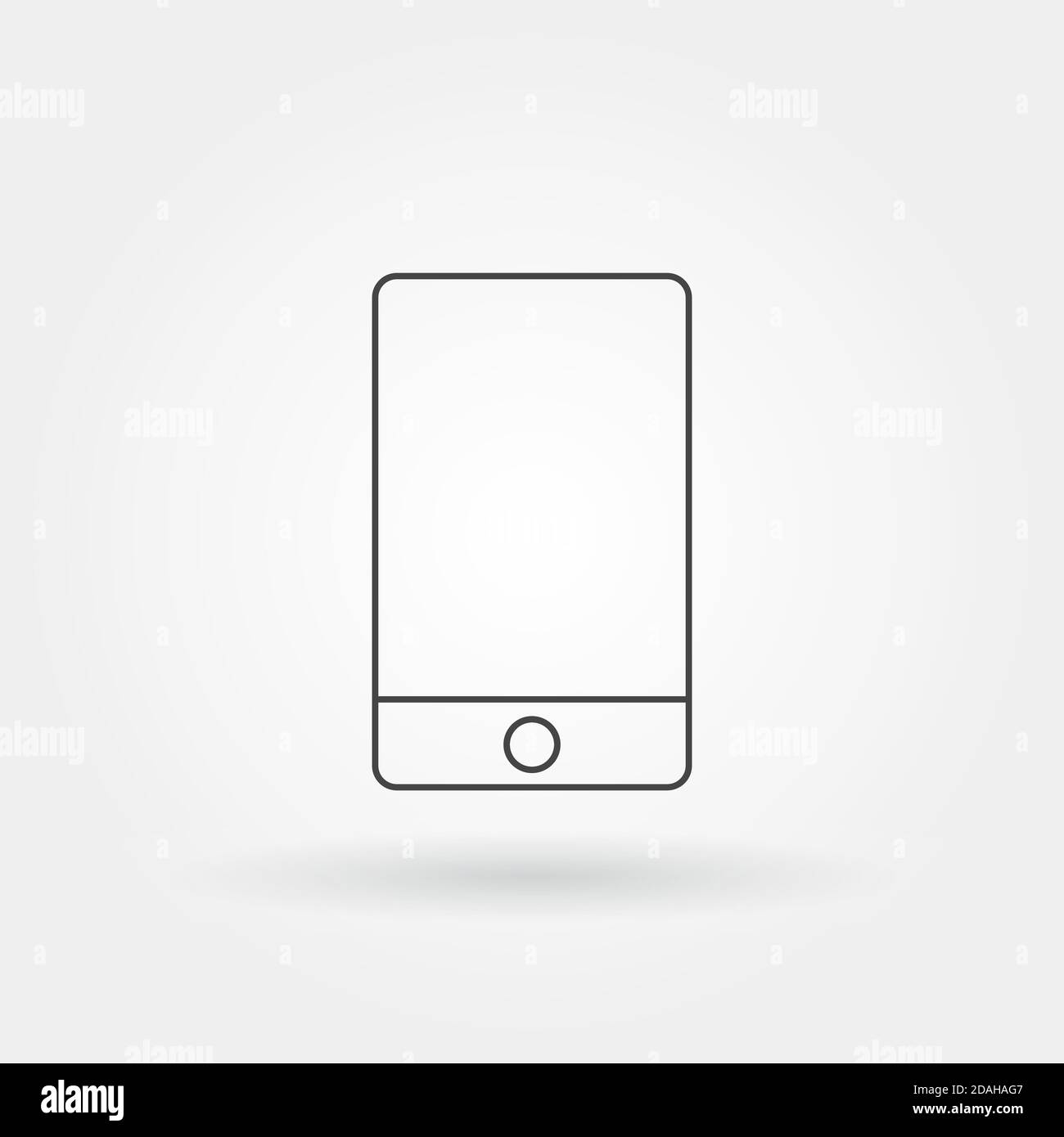 Smartphone icon single isolated with modern line or outline style Stock ...