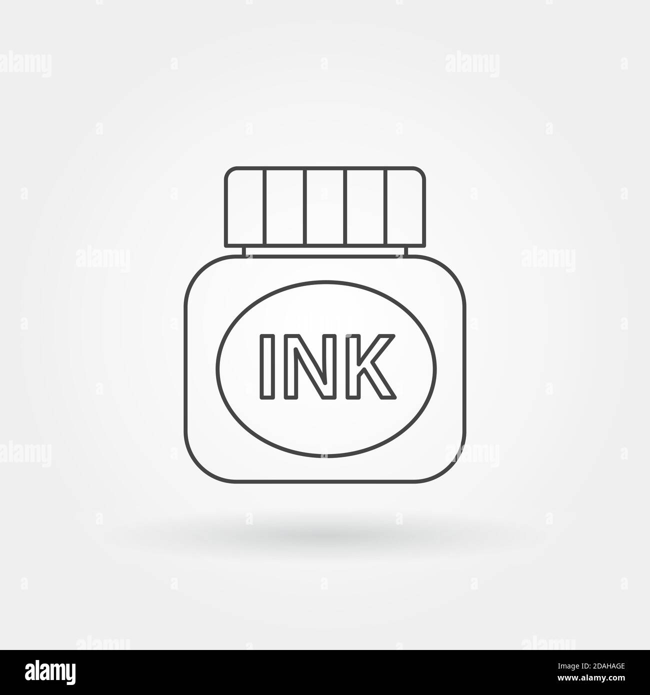 ink icon single isolated with modern line or outline style Stock Vector ...