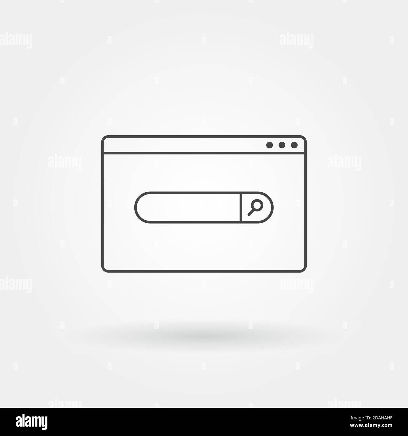 browser icon single isolated with modern line or outline style Stock ...