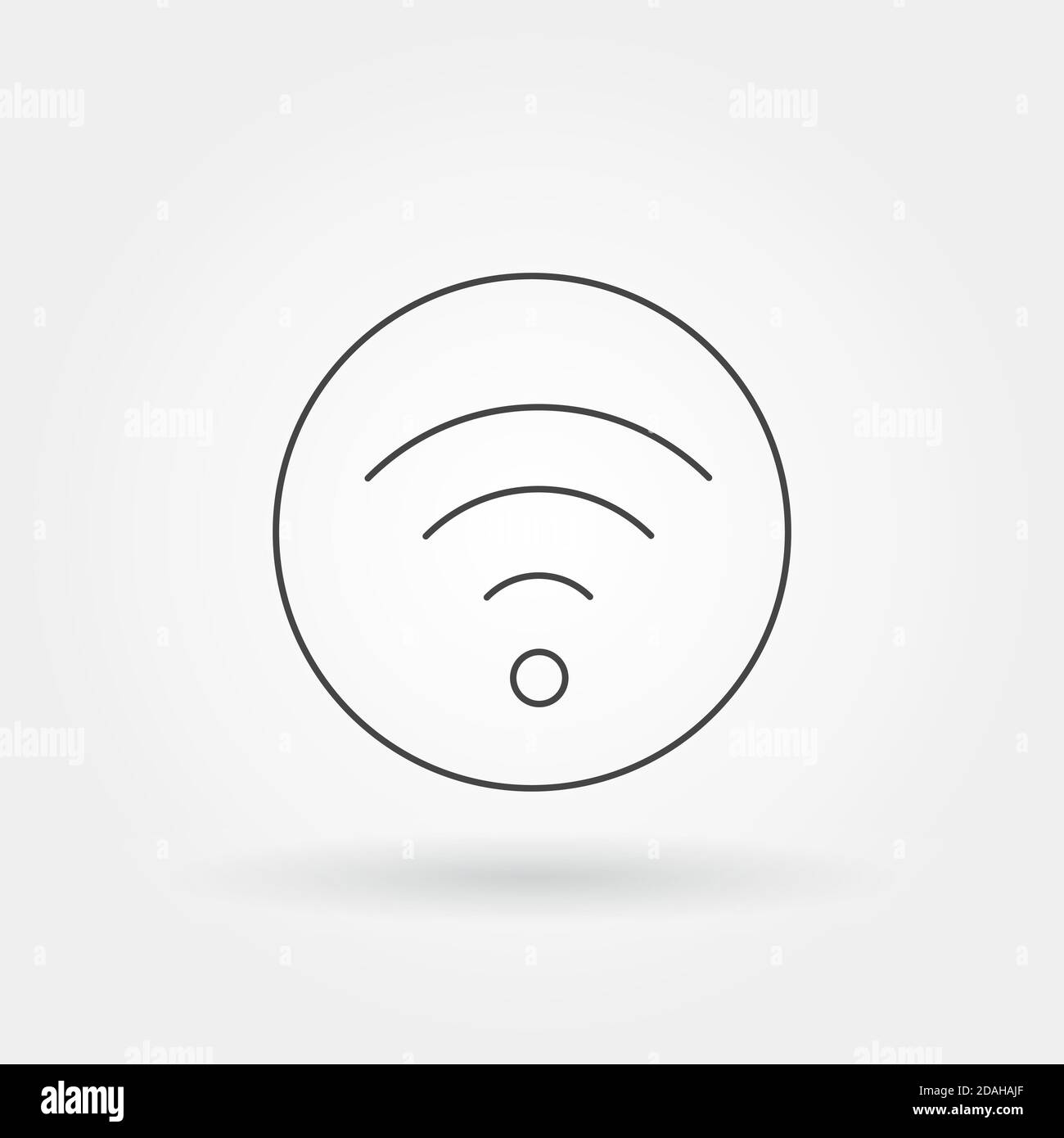 Wifi internet icon outline hi-res stock photography and images - Alamy
