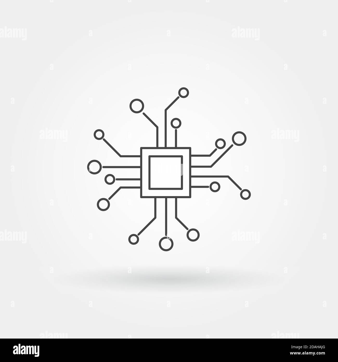 digital icon single isolated with modern line or outline style Stock ...