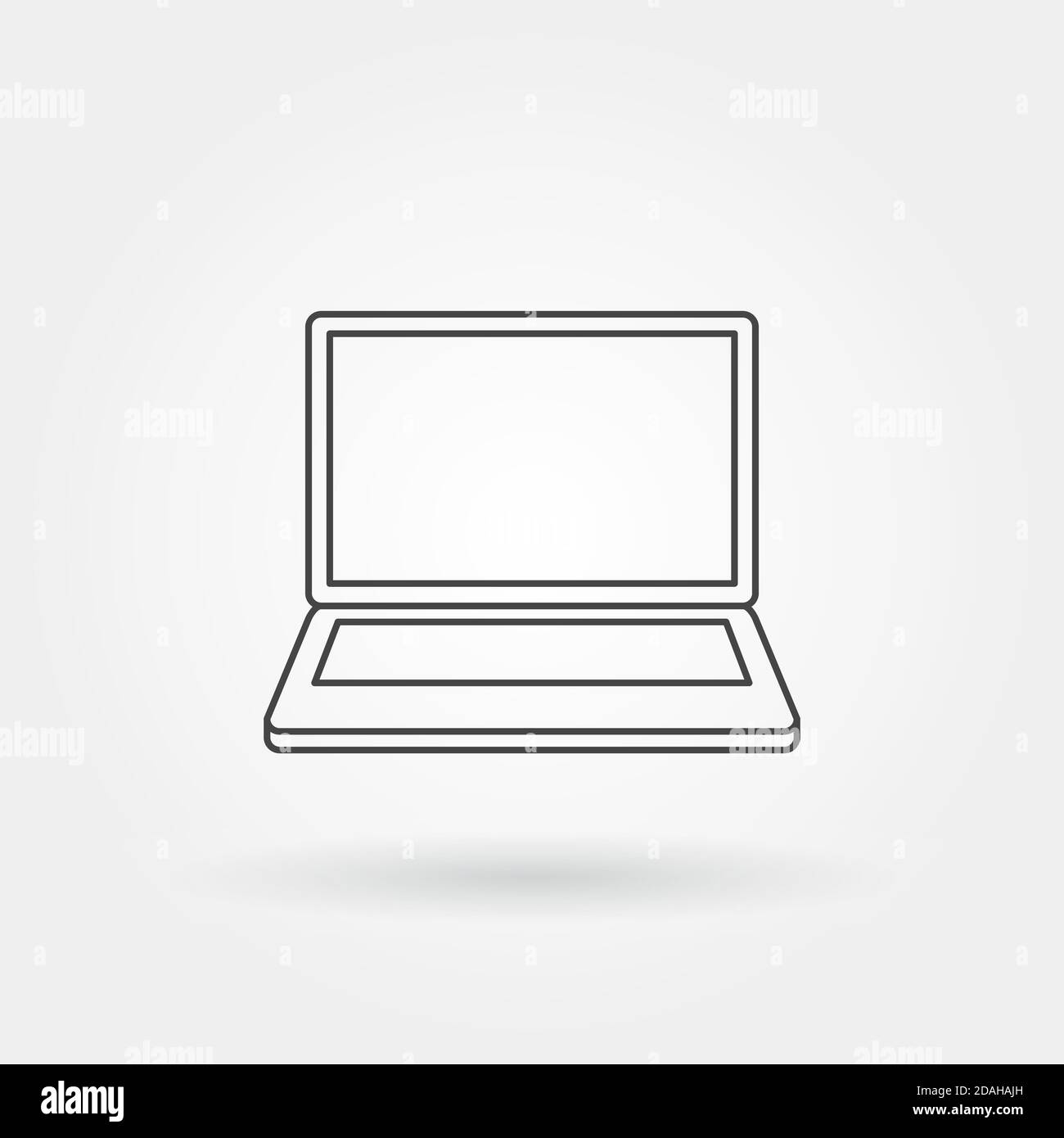 Laptop wireless icon outline hi-res stock photography and images - Alamy