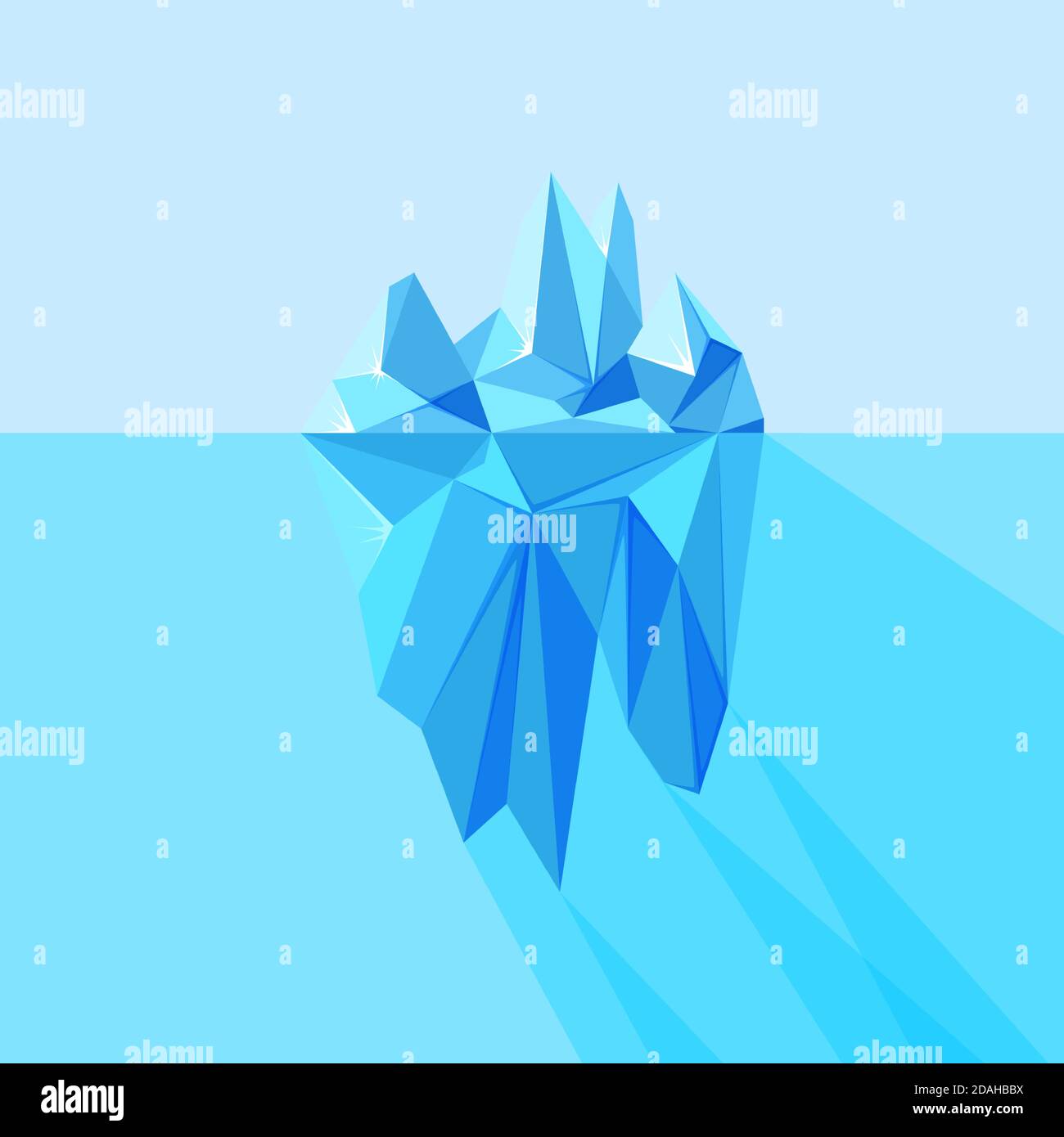 The iceberg illusion Stock Vector Images - Alamy