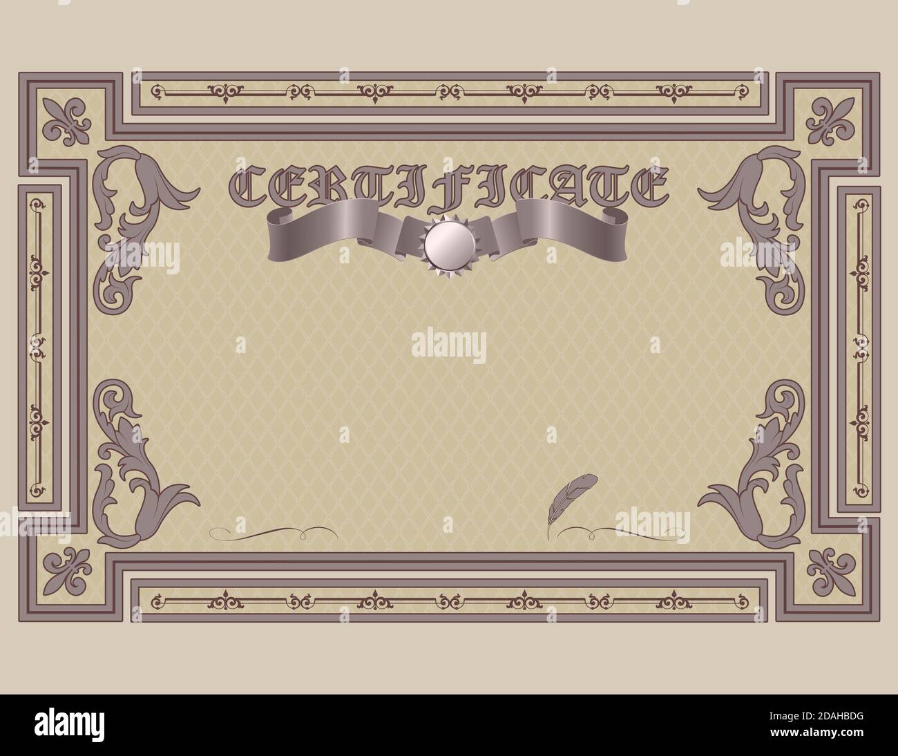 Decorative vintage background for certificate design Stock Photo - Alamy