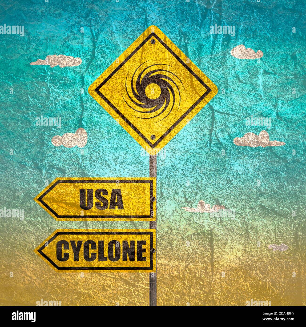 Road sign with arrows Stock Photo - Alamy