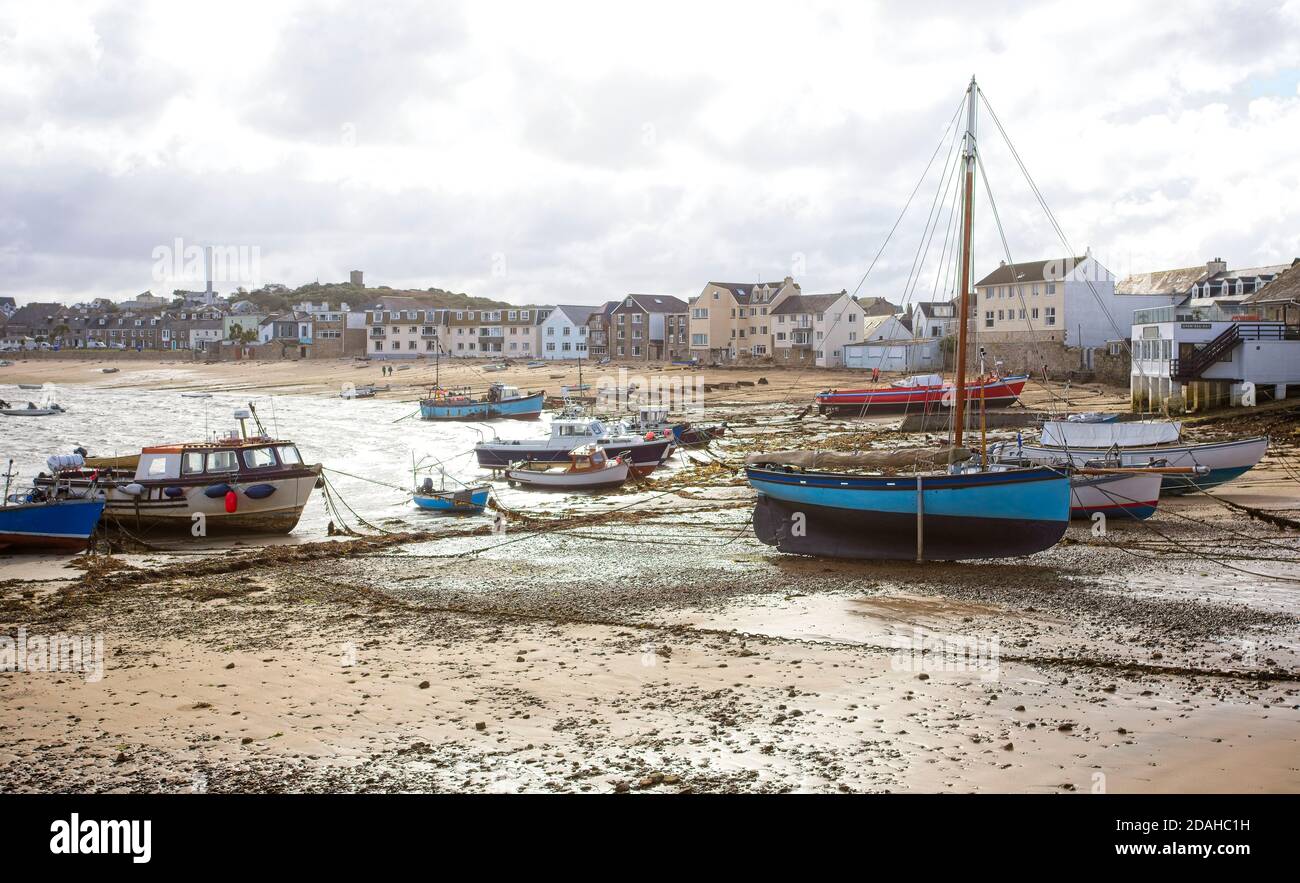 Hugh Town harbour, St Marys, Isles of Scilly, Cornwall, England, UK ...