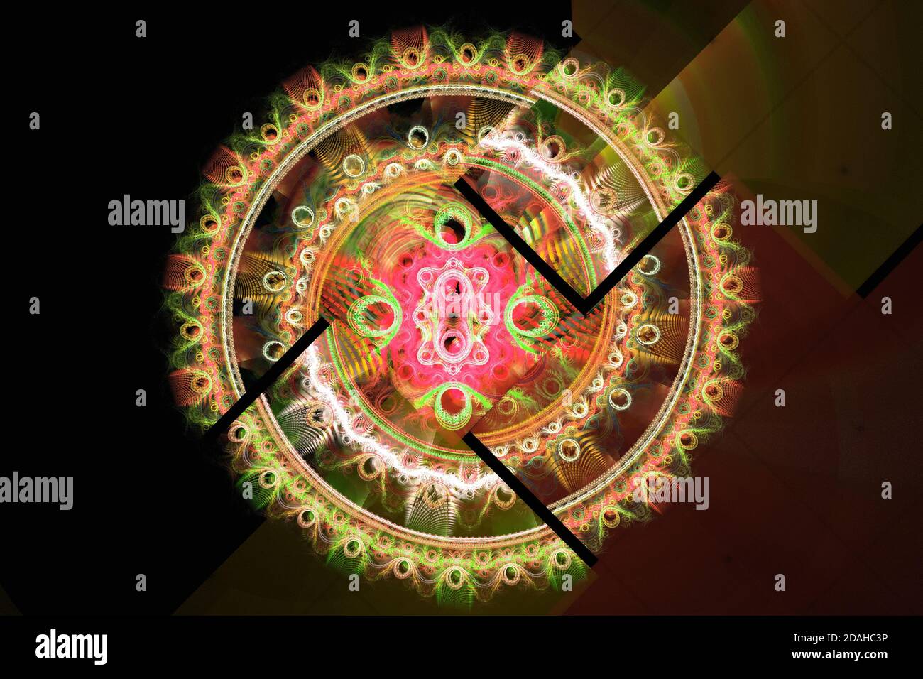 Yellow fractal render wallpaper backdrop cover Stock Photo - Alamy