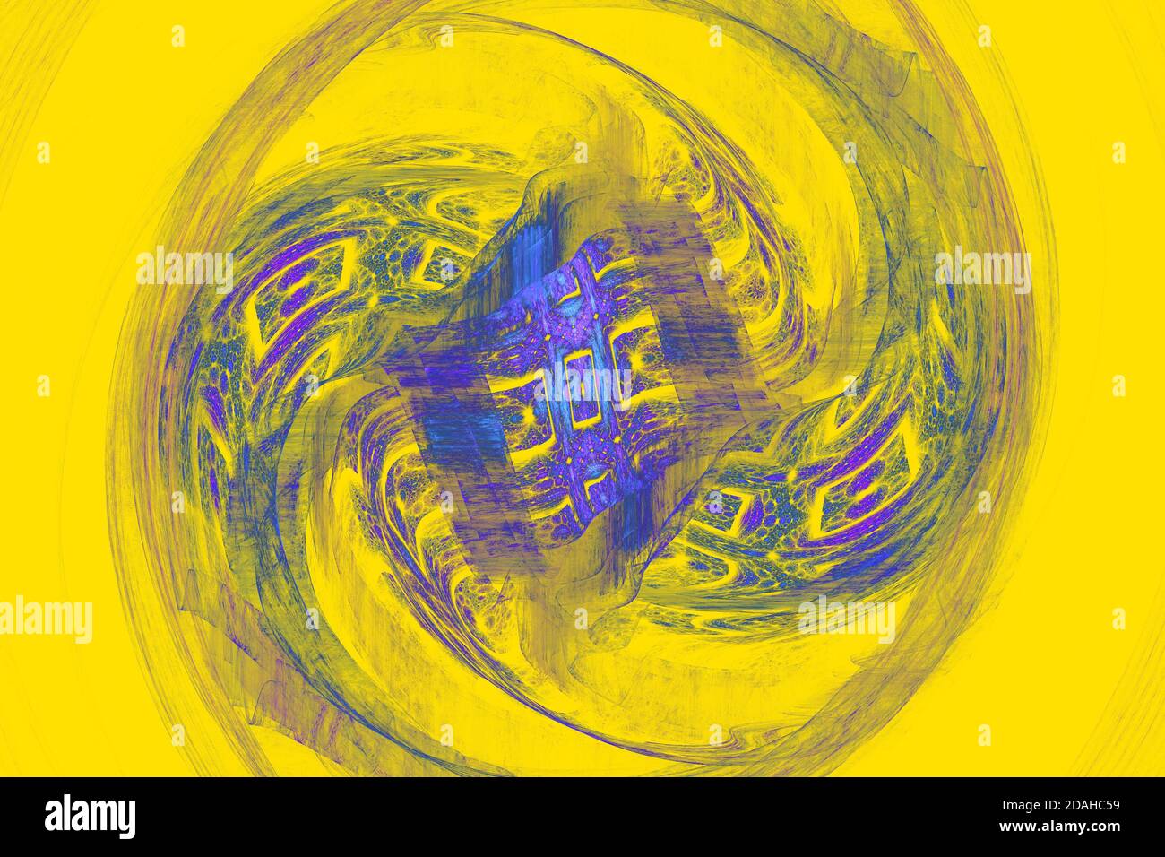 Yellow fractal render wallpaper backdrop cover Stock Photo - Alamy