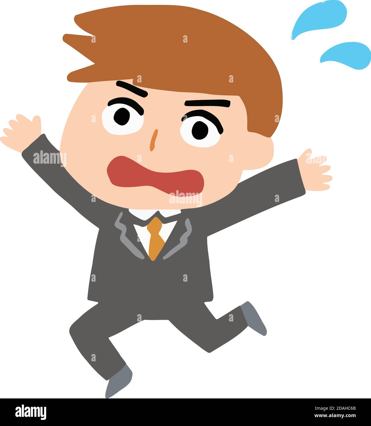 Panic cartoon Stock Vector Images - Alamy