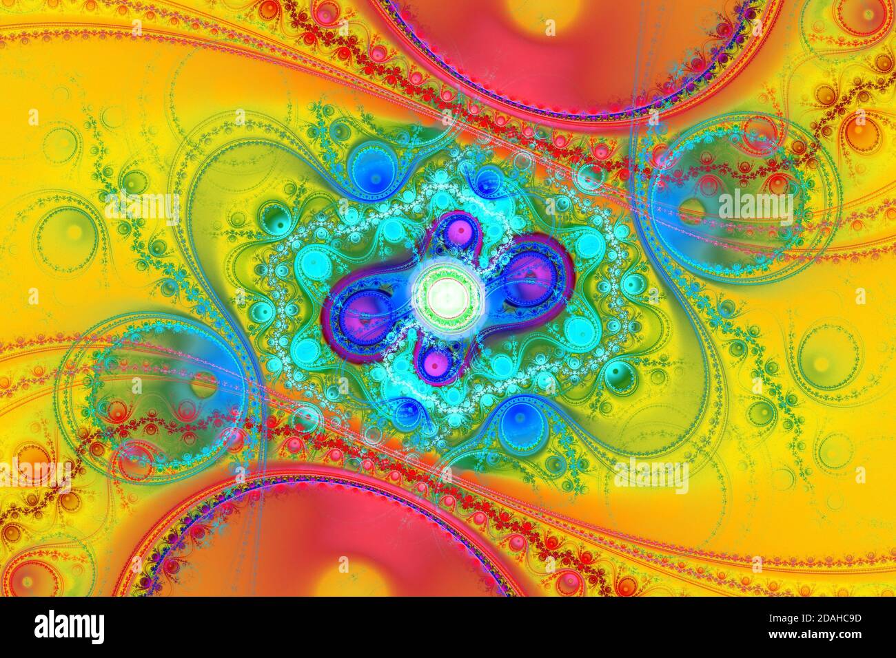 Yellow fractal render wallpaper backdrop cover Stock Photo - Alamy