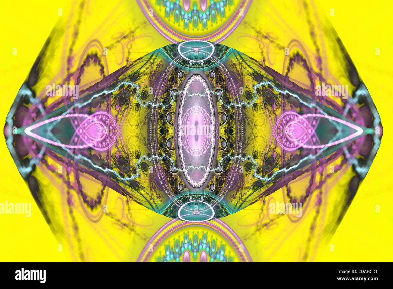 Yellow fractal render wallpaper backdrop cover Stock Photo - Alamy