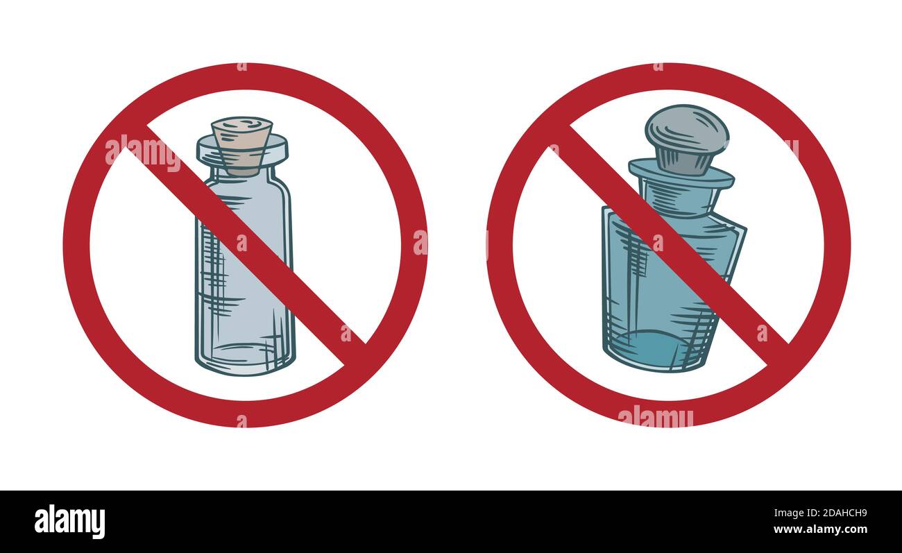Medicine bottles warning sign hi-res stock photography and images - Alamy