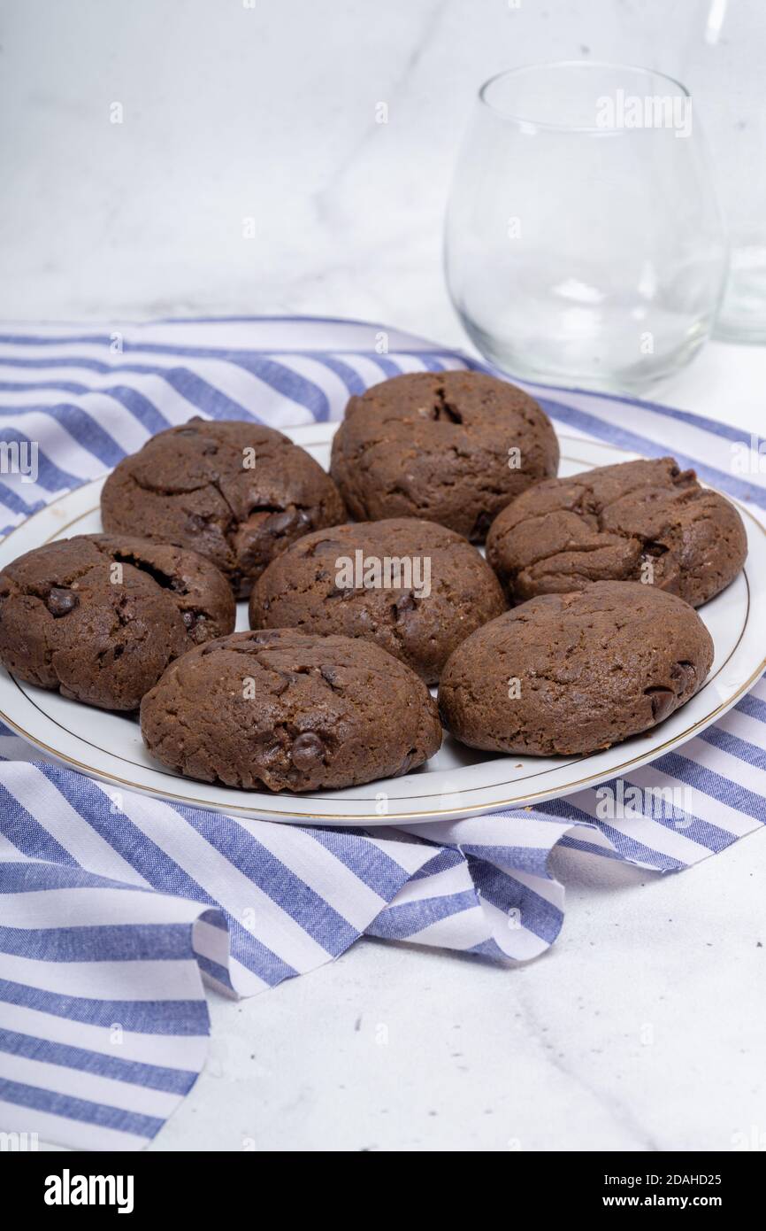 Fudgy Soft Baked Chocochips Cookies Indonesia Stock Photo - Alamy