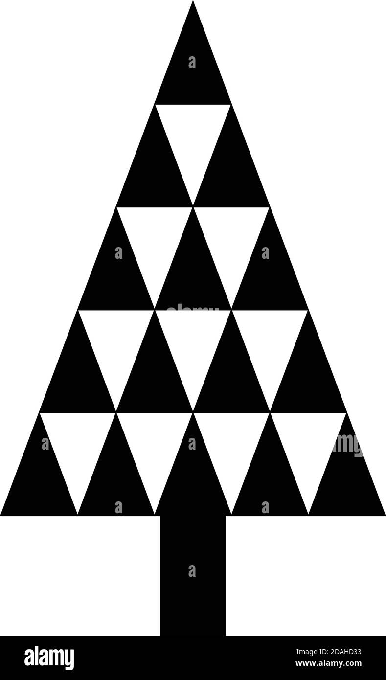 Geometric christmas tree Stock Vector Images - Alamy