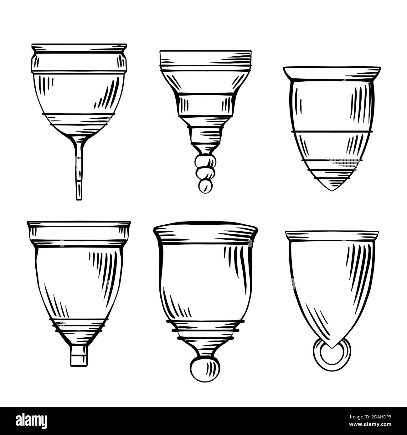 Menstrual cups Black and White Stock Photos & Images - Alamy