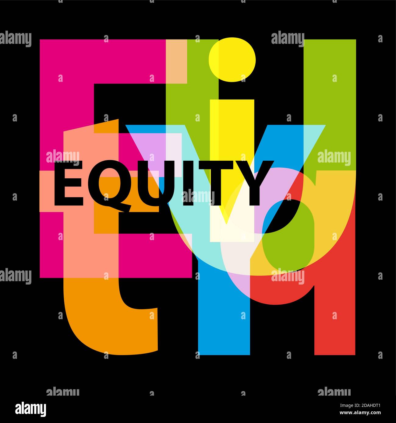Vector equity. Broken text Stock Vector Image & Art - Alamy