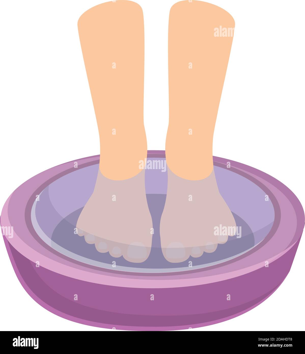 Wet barefoot Stock Vector Images - Alamy