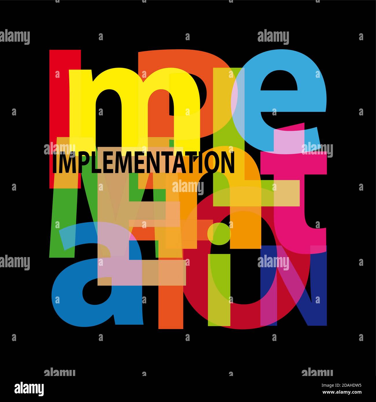 Vector implementation. Broken text Stock Vector Image & Art - Alamy