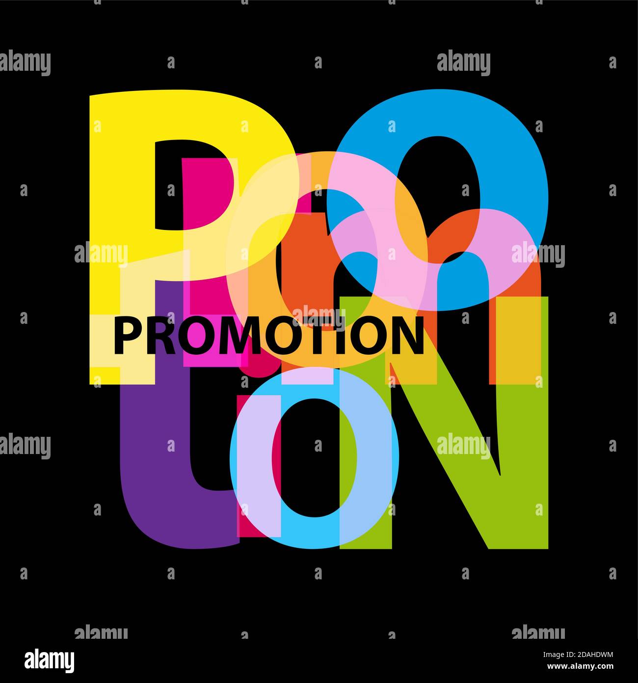 Vector promotion. Broken text Stock Vector Image & Art - Alamy