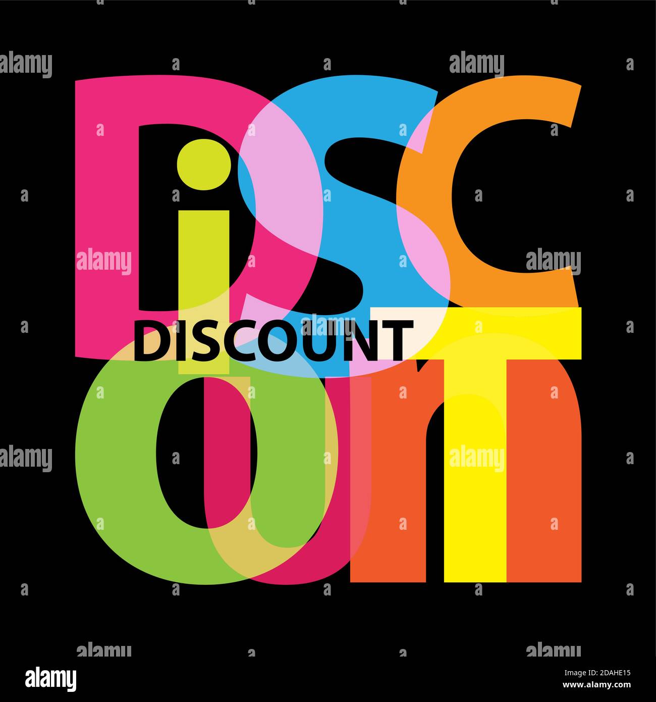 Vector discount. Broken text Stock Vector Image & Art - Alamy