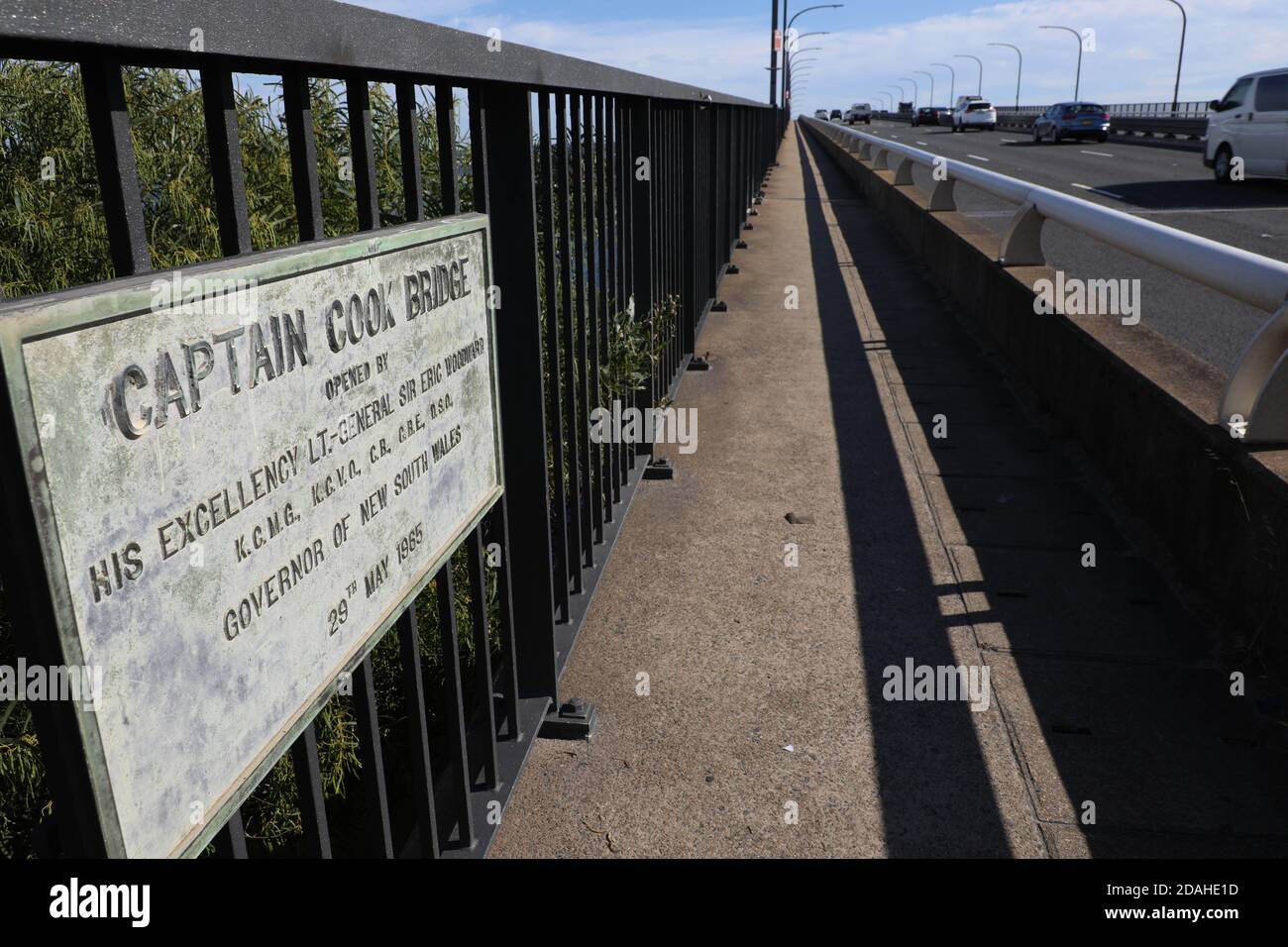 Captain Cook Bridge, which crosses the Georges River and connects the ...